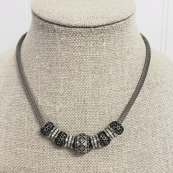 Brighton | Jewelry | Brighton Htf Calypso Super Black Bling Crystal ...